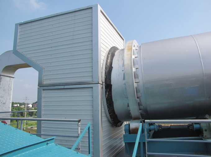 130tph Hopper Elevator Asphalt Recycling Plant 3.6m Feeding Height 20kw ...